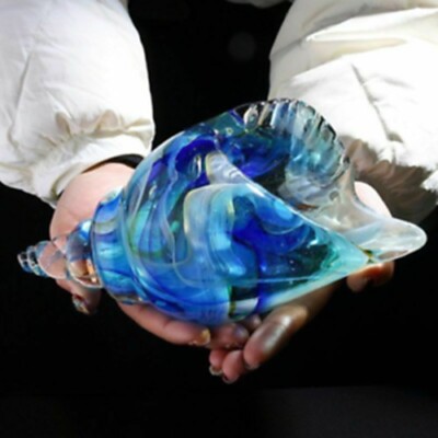 Sea Shells Home Office Bookshelf Decors Hand Blown Sculpture Large ...