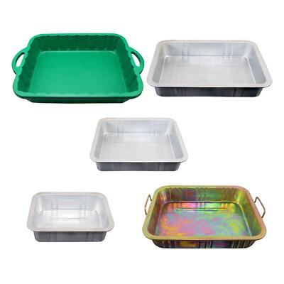 Oil Drain Pan Rectangle Oil Drip Pan for Motorcycle Automotive Supplies ...