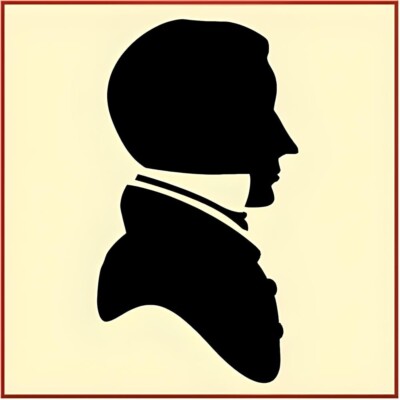 SILHOUETTE MAN STENCIL - Shadow Art Profile Head Template - The Artful ...
