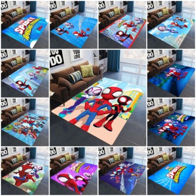 Spidey And His Amazing Friends 3D Anti-Slip Floor Rugs Carpets Doormat ...
