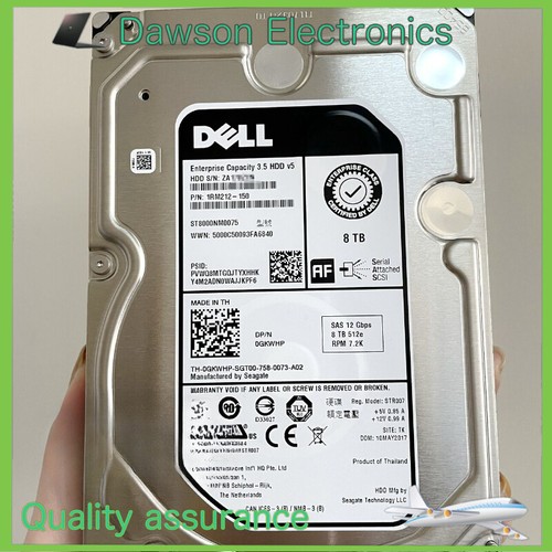 DELL GKWHP 0GKWHP ST8000NM0075 7200RPM 8TB 256MB SAS 12Gb/s 3.5" Hard ...
