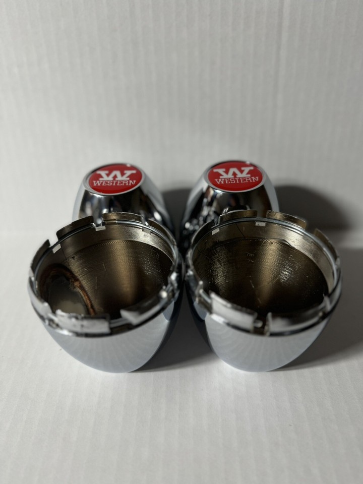 I KIT OF 4 WESTERN WHEELS PLASTIC CENTER CAPS 3 1/4 OD | eBay