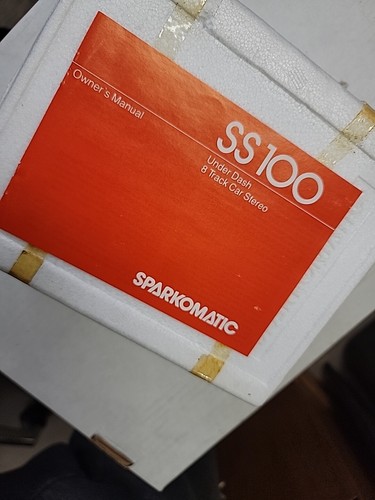 NOS Sparkomatic 8 Track Player Car Audio Equipment NEW IN THE BOX NEVER ...