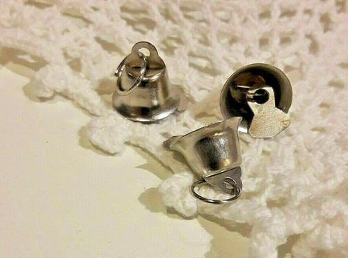 10 Stk. Ib Laursen Deko-Mini Glocken Neu Metall Silber ...