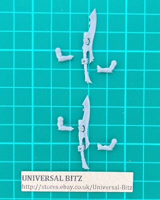 Wildwood Rangers Glaive Weapons x 2 A Warhammer Wood Elves RARE OOP D8 ...