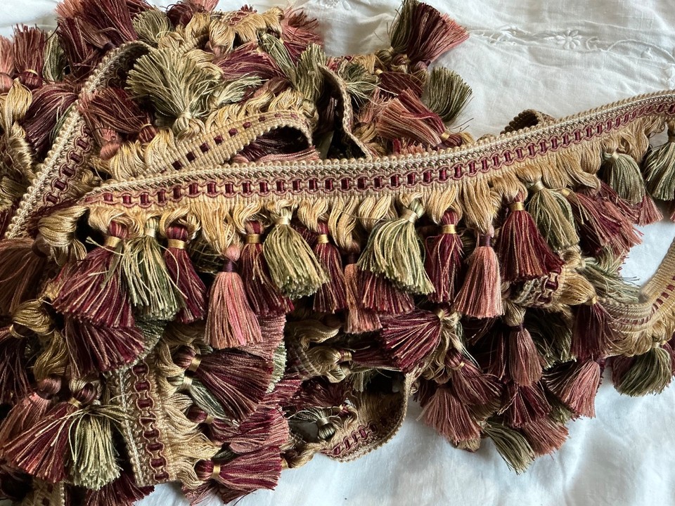 10+Yards Premium Designer Tassel Fringe Trim Upholstery or Fabric ...