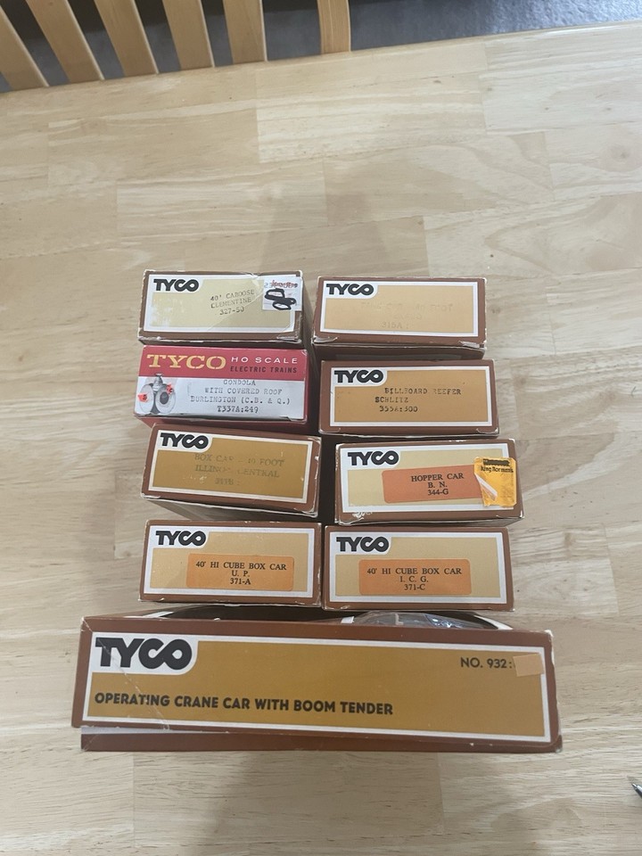 Vintage Tyco Box Cars Lot of 9 | eBay