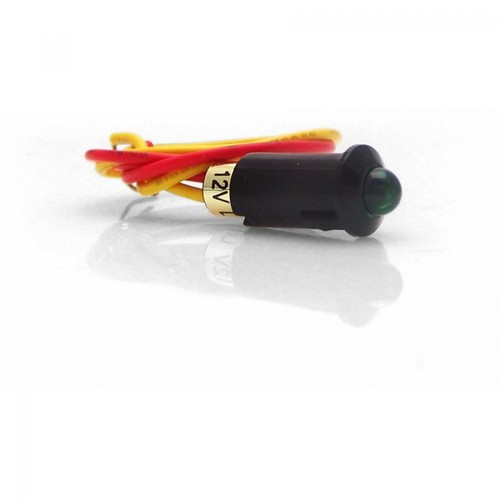 3 12V LED Dash Indicator Lights - 2 Green Turn Signal & 1 Blue High ...