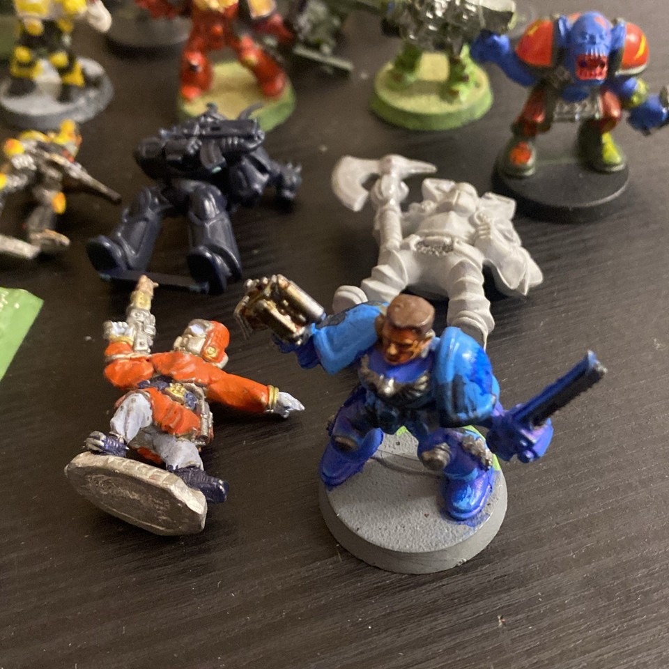 x 30 Warhammer 40k Miniatures Bundle, Wargames, Painted And Unpainted ...