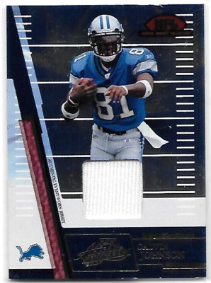 2007 PLAYOFF ABSOLUTE MEMORABILIA CALVIN JOHNSON ROOKIE GAME WORN ...