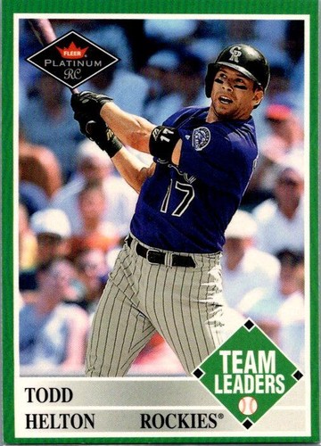 2001 Fleer Platinum Todd Helton Card #452 Colorado Rockies | eBay