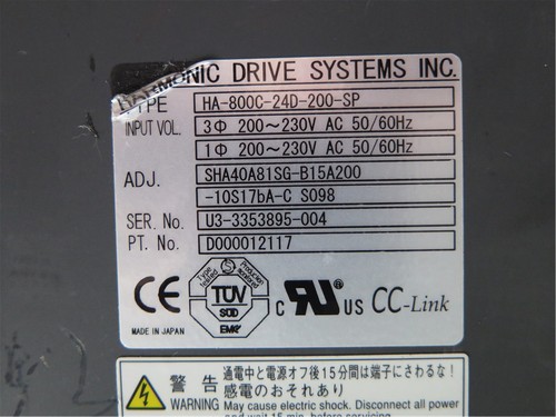 1PCS USED SHA40A81SG-B15A200 + HA-800C-24D-200-SP (DHL or Fedex) | eBay