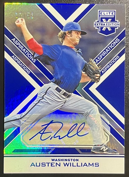 2016 Panini Elite Extra Edition - Aspirations Blue Autographs #139 Austen Williams /50 (AU, RC ...