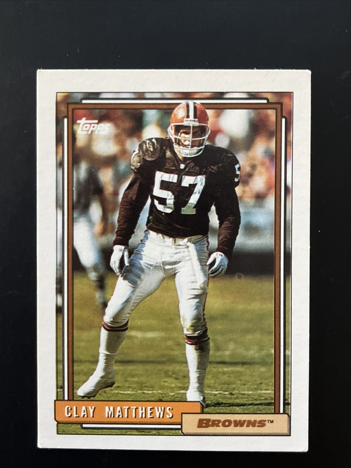 CLAY MATTHEWS 1992 TOPPS FOOTBALL CARD # 205 C4 | eBay