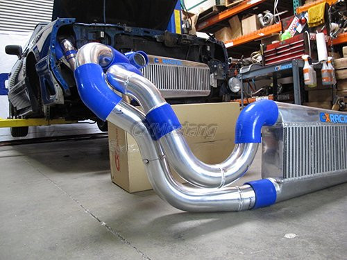 Intercooler Kit + Air Intake Kit For 87-93 Fox Body 5.0 Ford Mustang ...