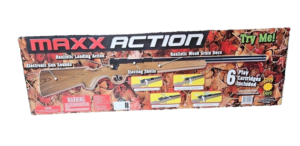 Sunny Days Entertainment Maxx Action 30" Toy Bolt Action Rifle with ...