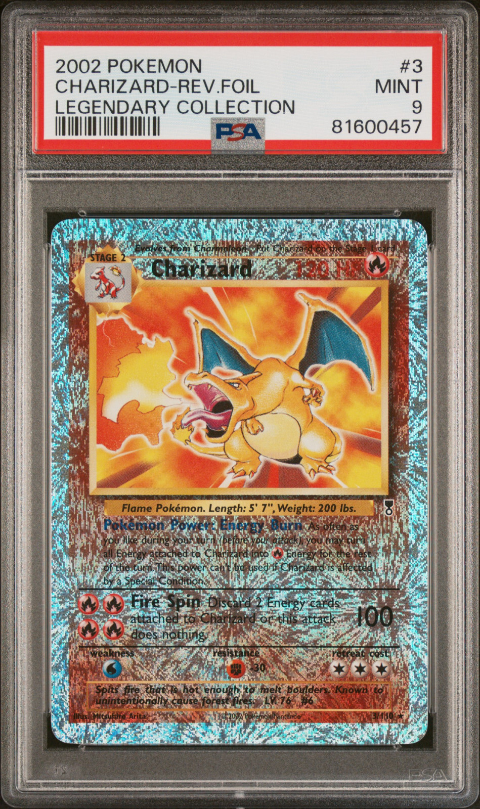 Charizard 2002 Legendary Collection #3 Reverse Holo Price Guide ...