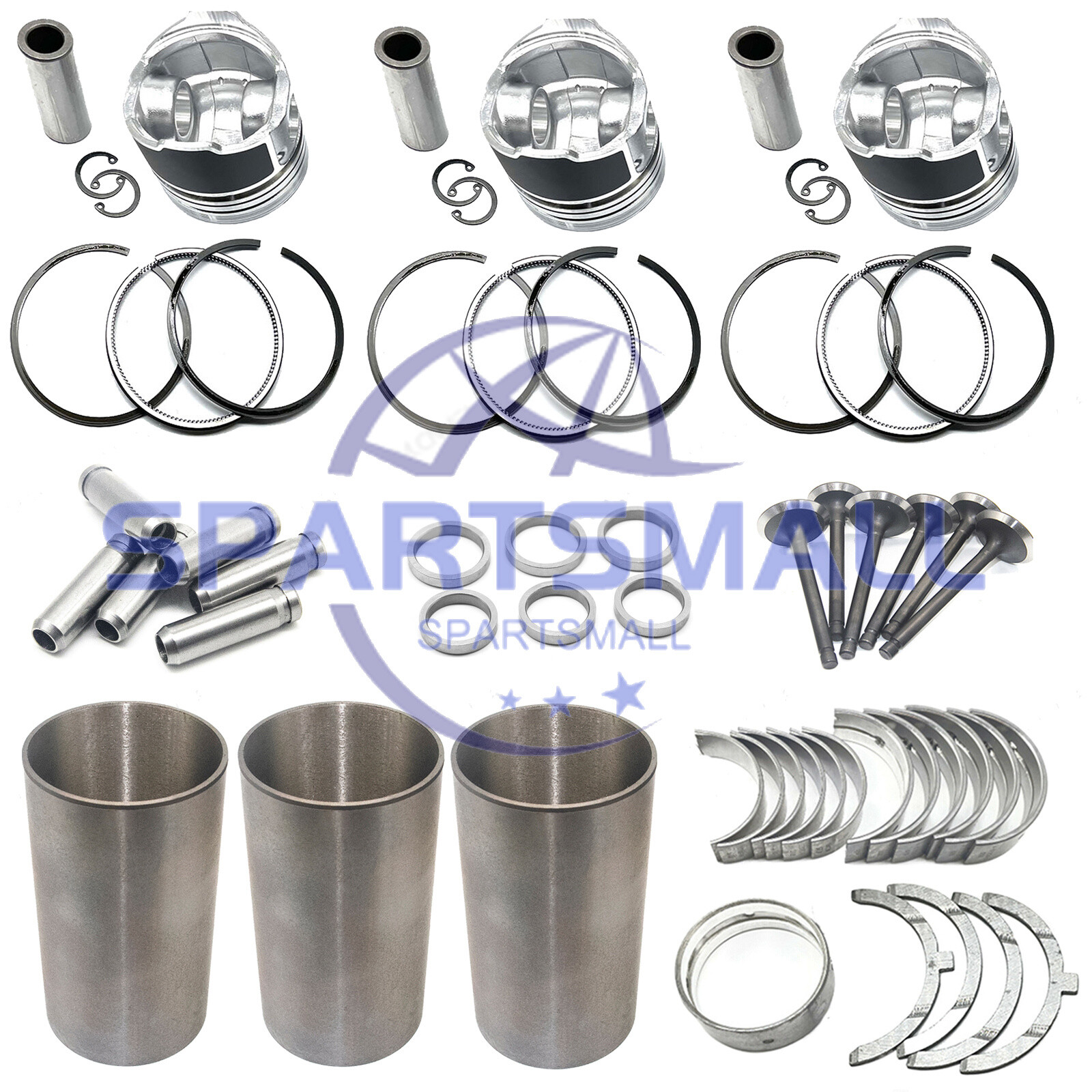 3TNA84 Rebuild Kit Overhaul Parts For Yanmar Engine Generator Tractor ...