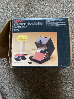 eldon diskette file with lock brand new vintage Rare | eBay