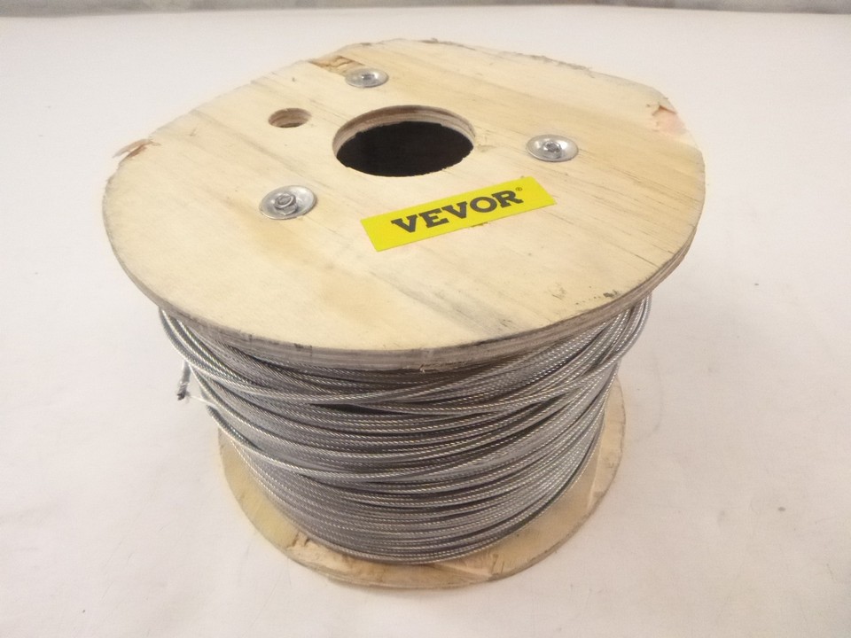 1000' Vevor Stainless Steel Cable 3.3mm T316 For Marine Grade Deck ...