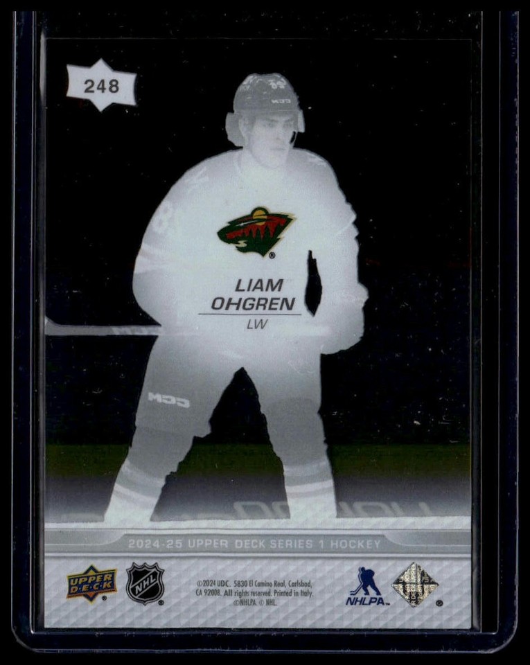 2024-25 Upper Deck #248 Liam Ohgren Clear Cut | eBay