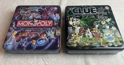 Disney Monopoly/Clue The Twilight Zone Tower Of Terror Hasbro Board ...