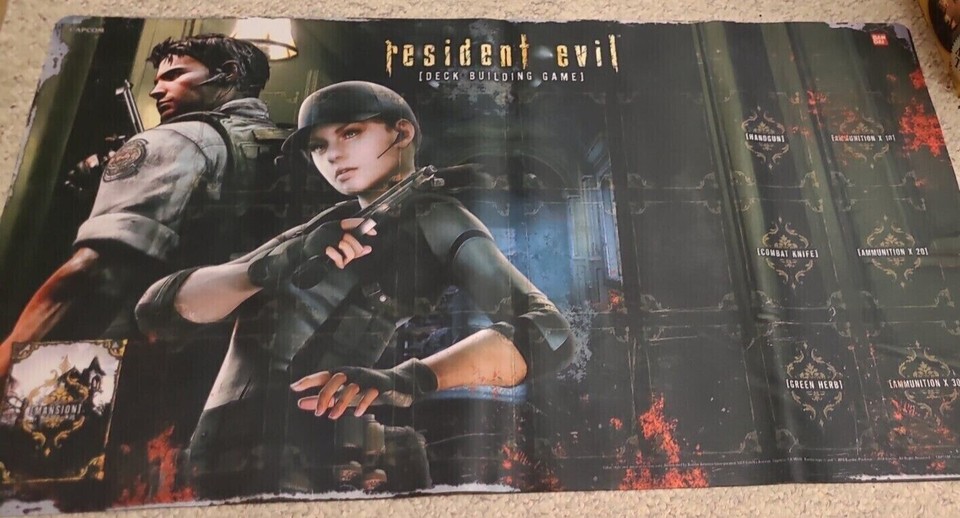 RESIDENT EVIL Deck Building Board Game, Playmat + Expansions & Promos ...