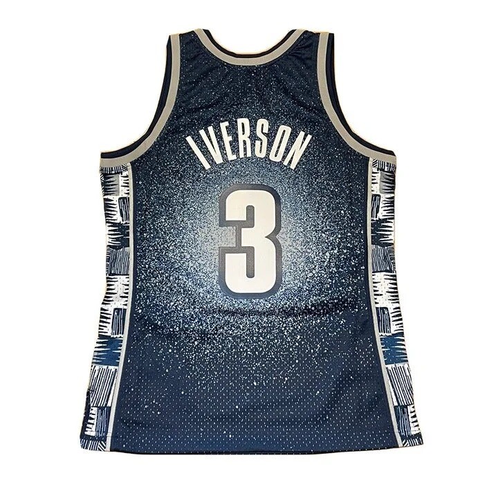 Mitchell & Ness NCAA Georgetown Hoyas Allen Iverson Gradient Swingman ...