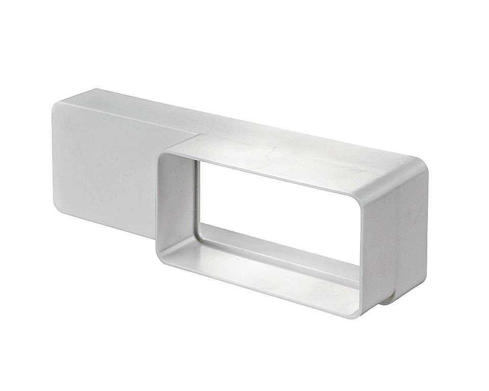 220mm x 90mm Flat Channel Rectangular Plastic Ducting Extractor Fan ...