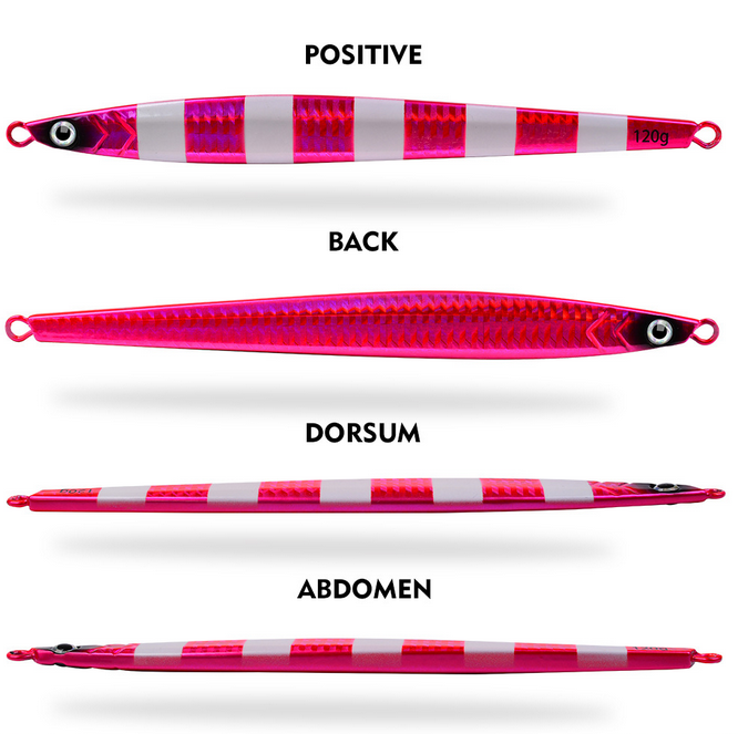 5*Glow Slow Fall Fishing Lures Sinking Lead Metal Flat Jigging ...