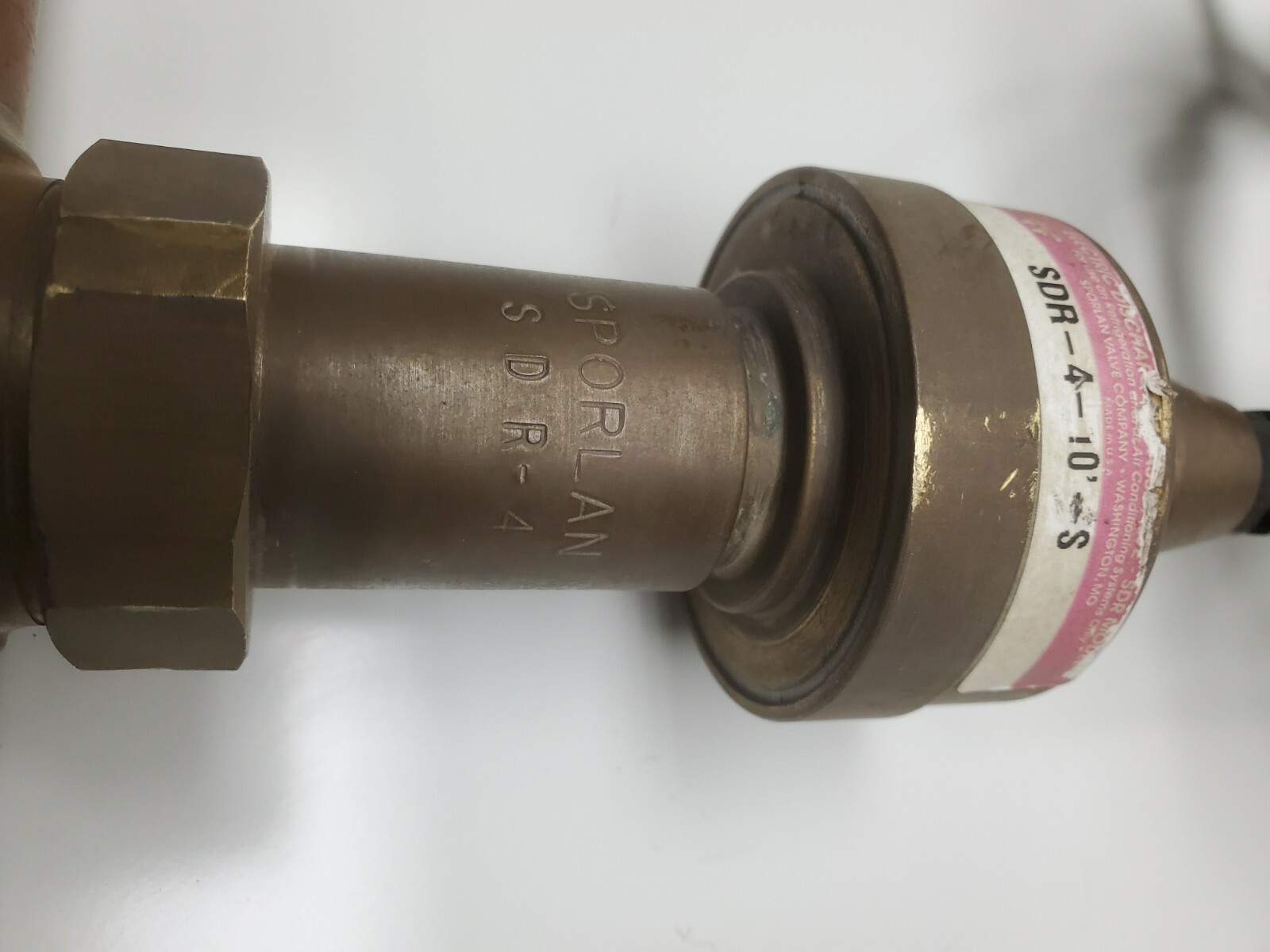Sporlan SDR-4-10'-s Straight Through Electronic Discharge Bypass Valve ...