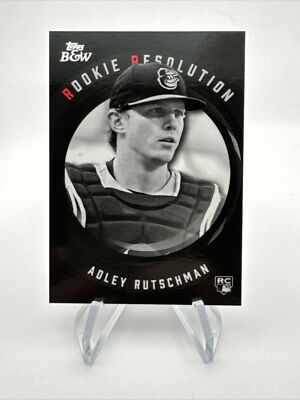 ADLEY RUTSCHMAN 2023 Topps Black & White ROOKIE RESOLUTION INSERT ...