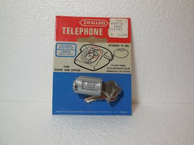 A VINTAGE FERNUM CD1015 ROTARY DIAL PHONE LOCK MINT IN PACKAGE | eBay