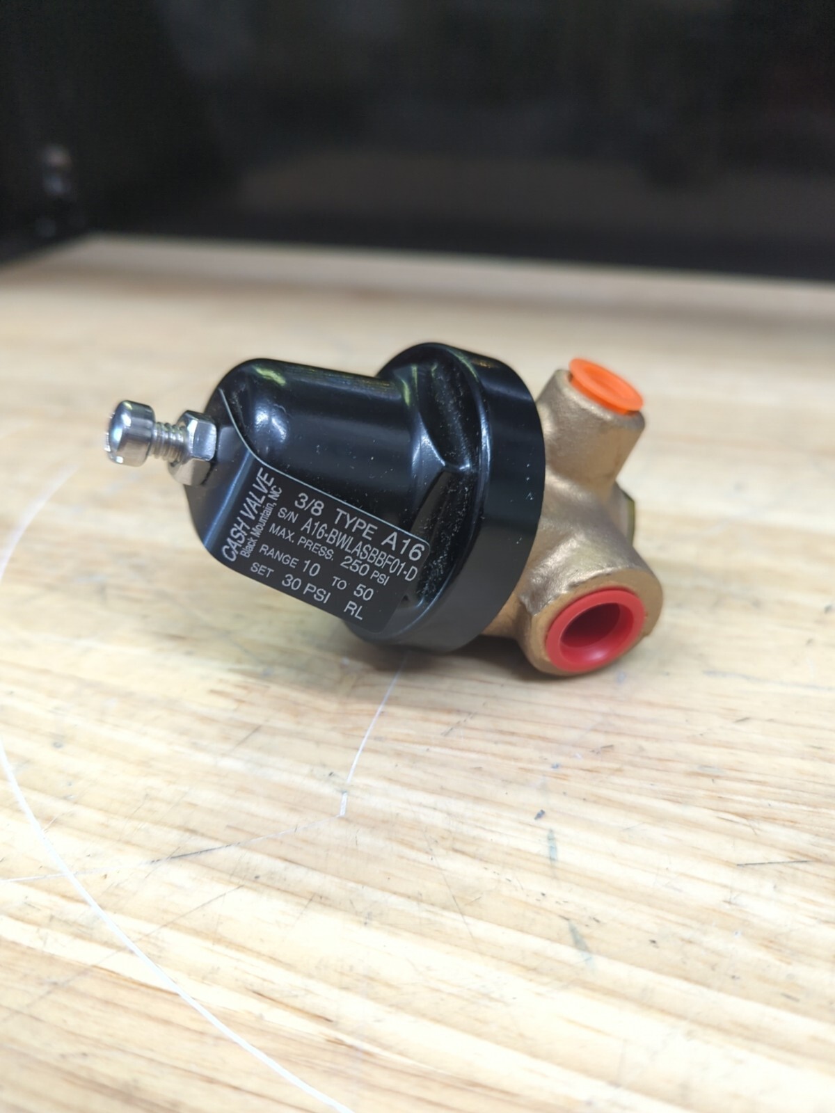 Cash Pressure Regulating Valve 10- 50 PSI range 3/8" NPT a16-bwlasbbf01 ...