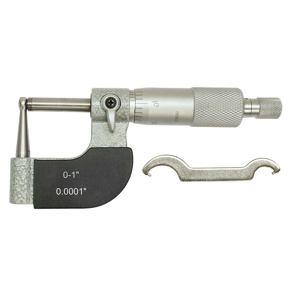 0-1" Tube Micrometer 0.0001" Graduation Carbide Tipped Neck Ball ...