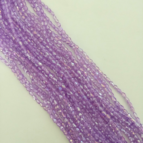 95pcs 5x3mm Light Purple AB Glass Pear Drop Beads 5mm AUS Free Post AJH ...
