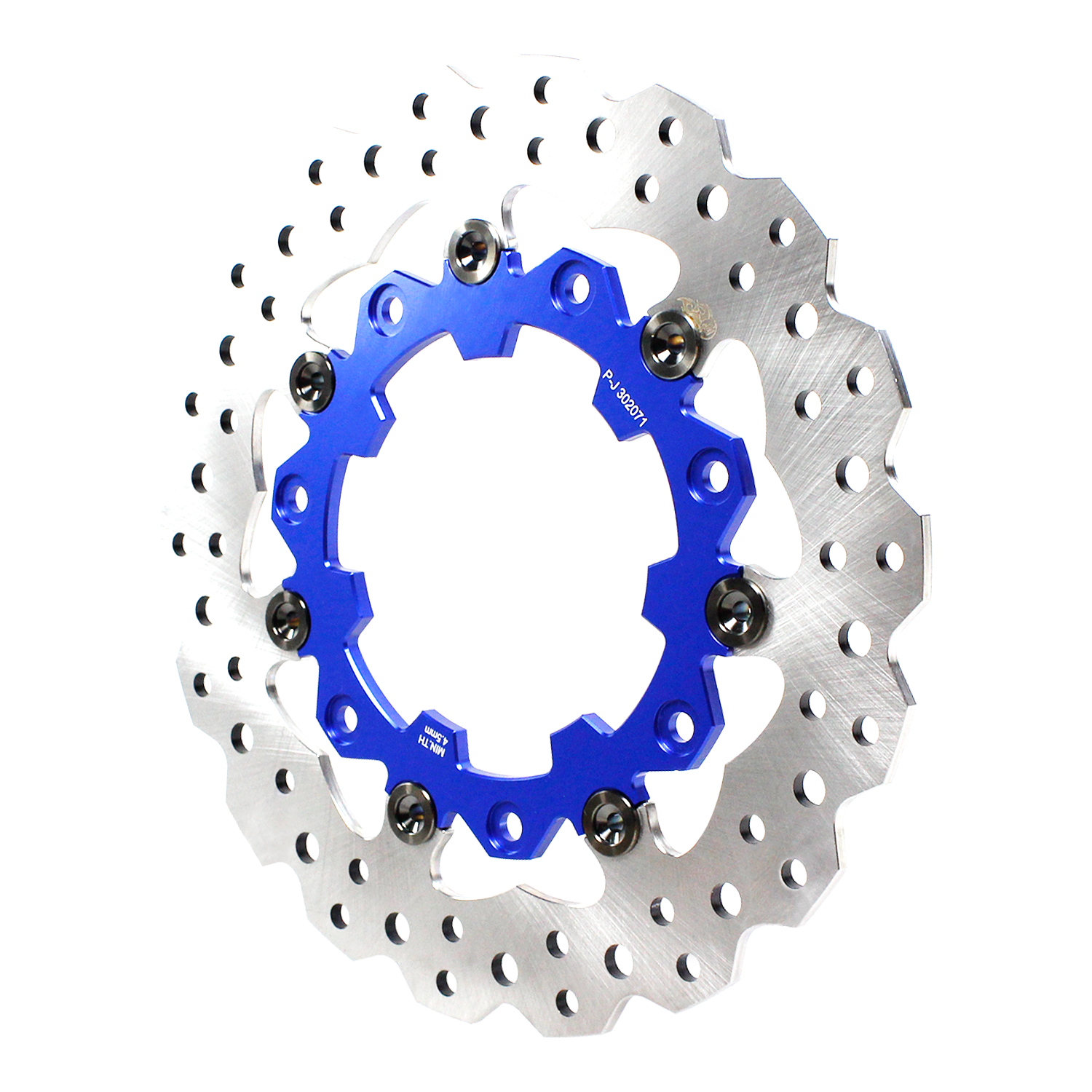 Blue 7 Holes Floating Front Brake Rotor for Harley 09-23 Touring ...