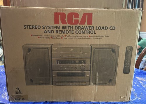 NEW RCA Stereo System w/ Dual Cassette, CD Player + remote control RP-9115 | eBay