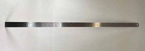 Metal Ruler 100cm 1m 40" Long Metric & Imperial Stainless Steel School ...
