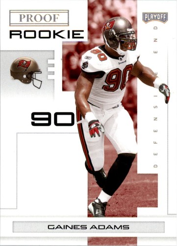 2007 Playoff NFL Playoffs Gold Proof #112 Gaines Adams /10 - FB | eBay