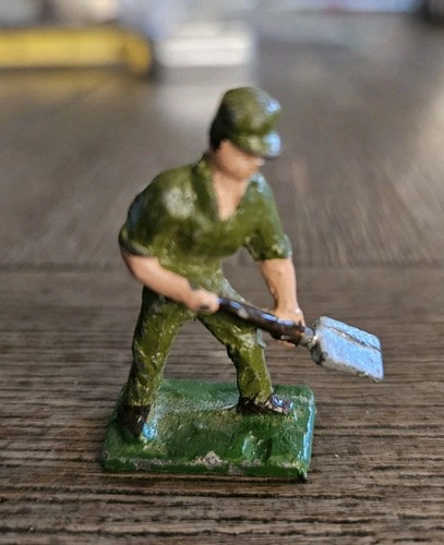 Vintage Metal Lead, Railroad Track Worker, Platform Figure | eBay