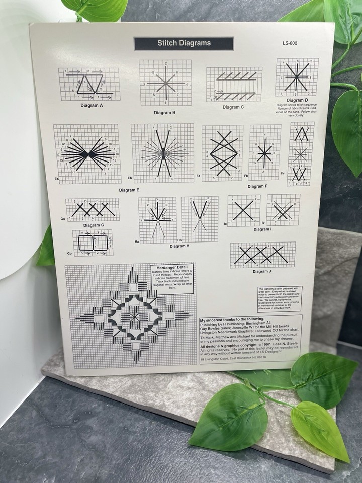 Lesa Steele Lavender Myst Mist Cross Stitch Specialty Stitch Sampler ...