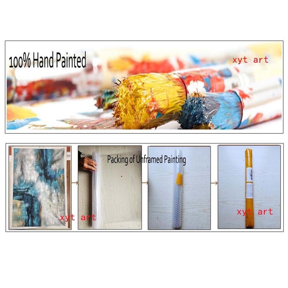 Abstract Oil Painting Handmade On Canvas Modern Wall Art For Home ...