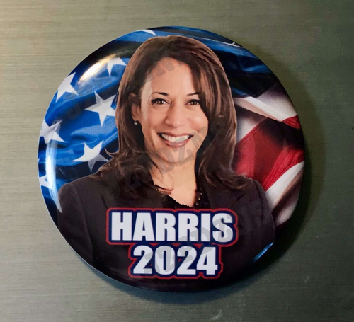 KAMALA HARRIS PIN BUTTON BADGE 2.25" 2024 election campaign president ...