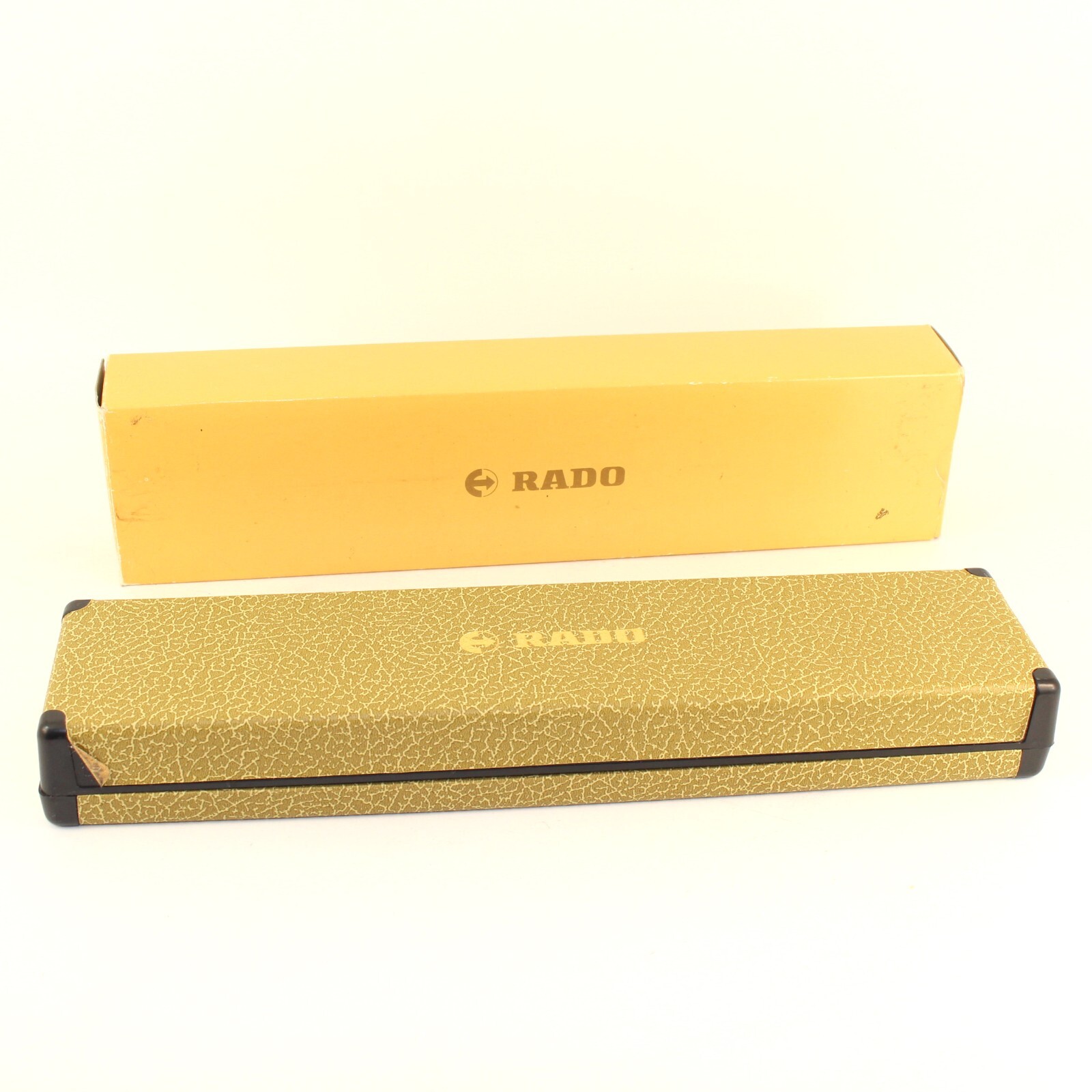 GENUINE RADO WATCH BOX VINTAGE BROWN SAND | eBay