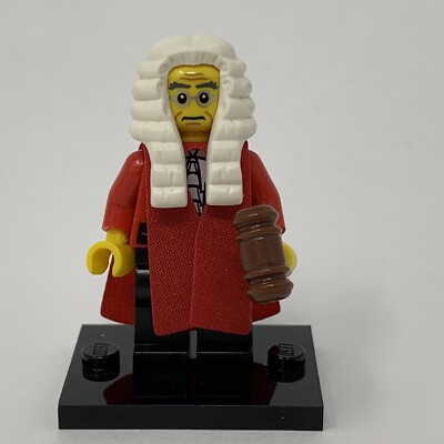 Lego Judge Collectible Minifigure Series 9 CMF Complete w/ Gavel Stand ...