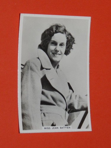 PATTREIOUEX CARD PHOTO 1938 FLYING AVIATION #11 MISS JEAN BATTEN | eBay