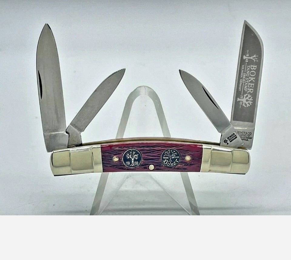 2005 BOKER TREE BRAND BK70113TSR Tang Stamp Series Red Bone Congress ...