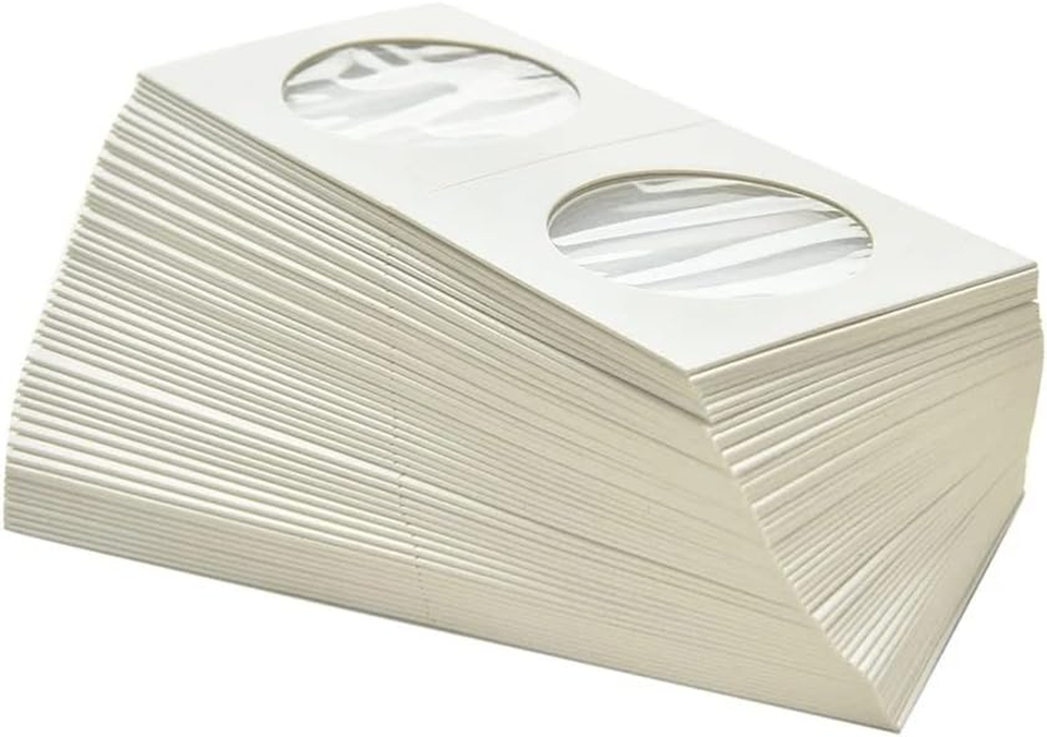 50pcs 2x2 Cardboard Coin Flips Holders Sleeves for All Coins Collection ...