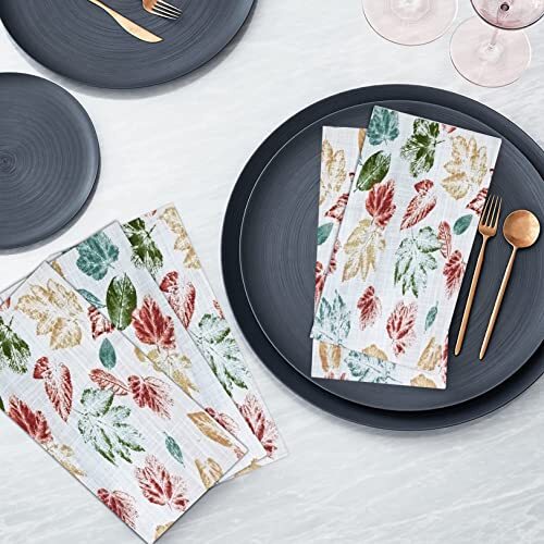 Cloth Napkins 6 Pack 18x18 Inch Dinner Napkins Soft & Absorbent 100% ...